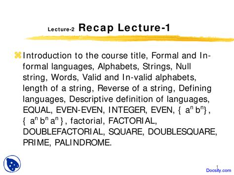 recursive definition of languages theory of automata lecture slides