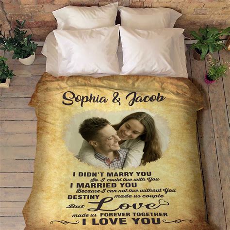 Personalized Couple Blanket The Best Wedding T Celebrity Pair