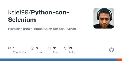 Github Ksiel99python Con Selenium Ejemplos Para El Curso Selenium Con Python