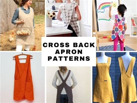 Printable Crossback Apron Pattern Pattern And Stencils