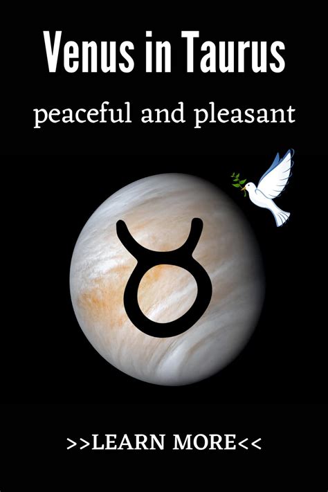 Venus In Taurus Peaceful And Pleasant Planets Impact