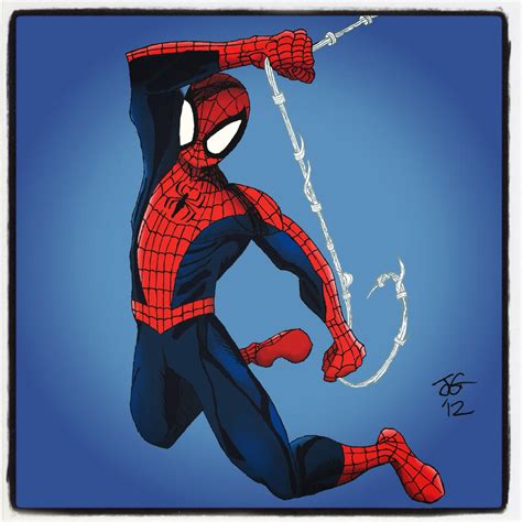 Spider Man Swinging By Kingjoeg On Deviantart