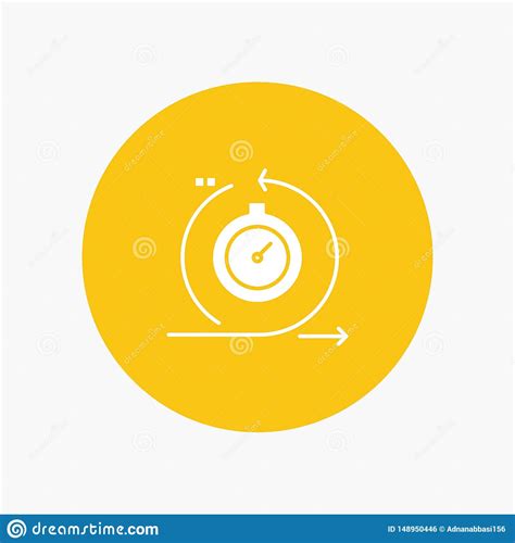 Agile Cycle Development Fast Iteration Blue Dotted Line Line Icon Cartoon Vector