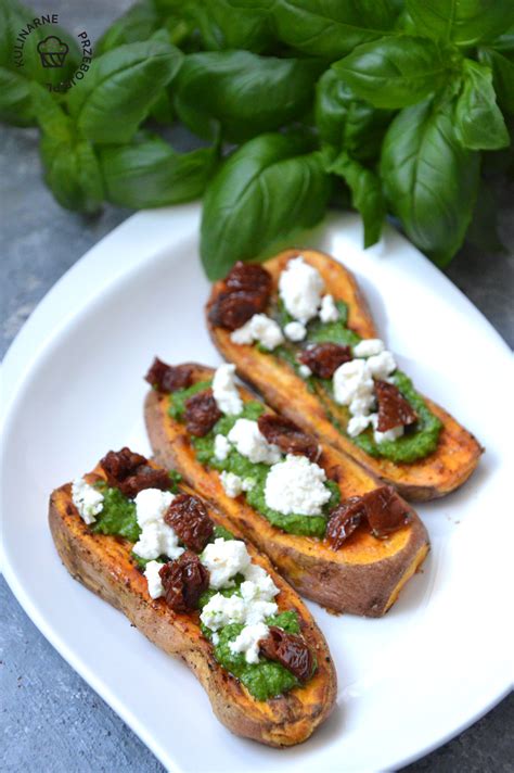 Bataty Pieczone Z Serem Feta I Pesto Z Rukoli Kulinarne Przeboje