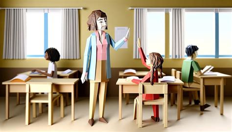 Download Ai Generated Origami School Royalty Free Stock Illustration