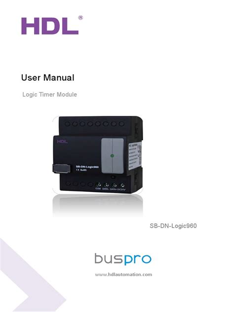 Um Sb Dn Logic960logic Timer Controller Pdf Timer Switch