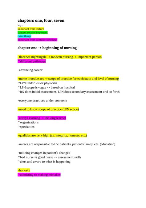 Content Section 1 Notes Nurp 100 Stuvia Us