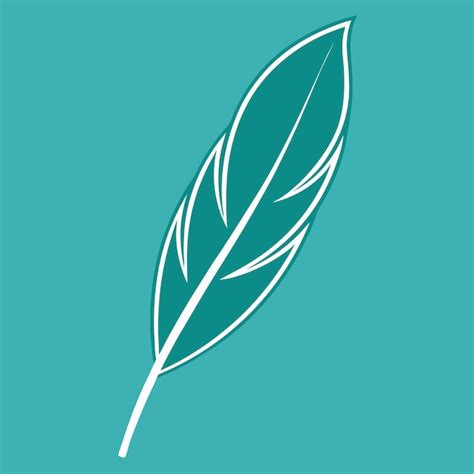 Simple Feather Using A Single Continuous Line Premium Ai Generated Vector