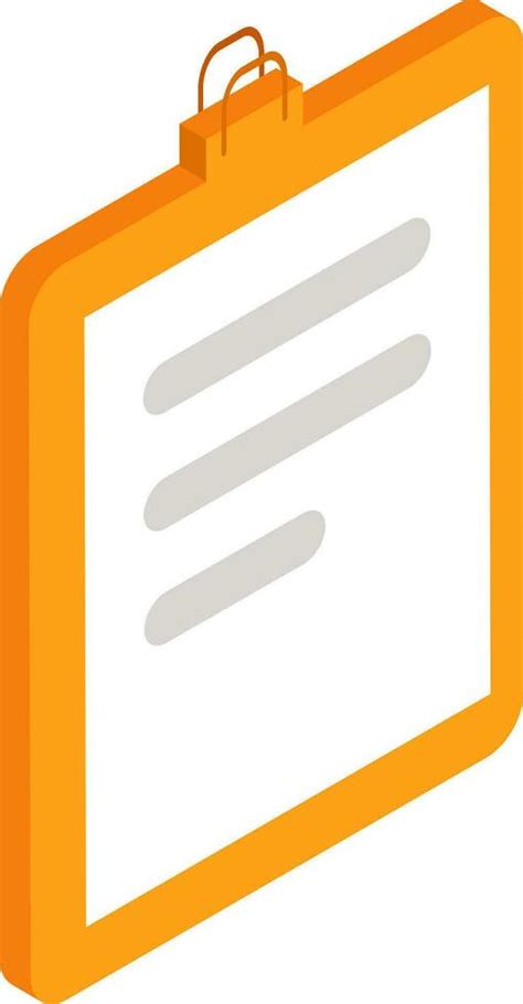 Isometric Clipboard Element On White Background 25077141 Vector Art At Vecteezy