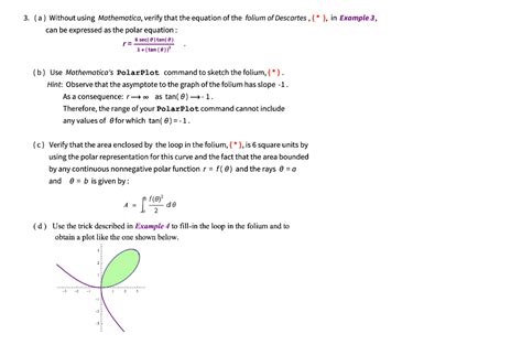 3 a without using mathematica verify that the
