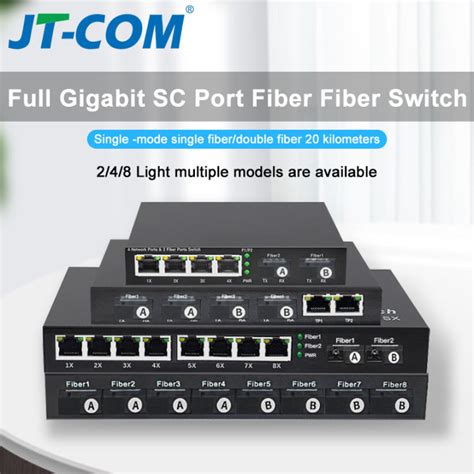 JT COM Gigabit Ethernet Fiber Switch Port Mbps SC Duplex Fiber And Port
