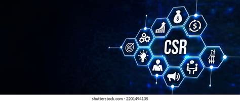 Internet Business Technology Network Concept Csr Stock Illustration