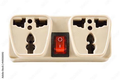 The Universal Adapter Isolated On White Background Stock Photo Adobe Stock