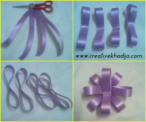 Paper Ribbon Flower Tutorial Gift Packing Idea