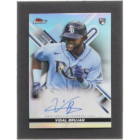 Vidal Brujan 2022 Finest Autographs Refractors Favb Rc Pristine Auction
