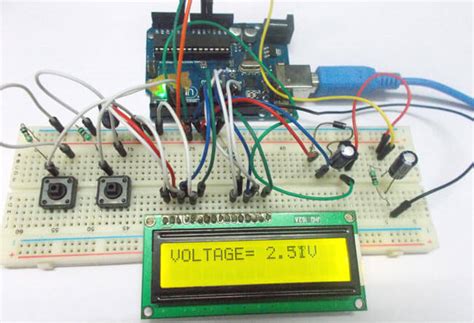 Регулятор напряжения питания на Arduino Uno схема и программа