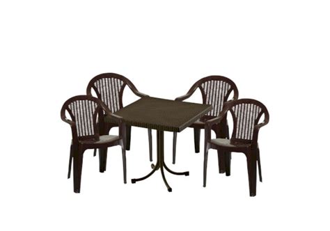 სკამები და მაგიდა მოწნული განვადებით Ganvadebit