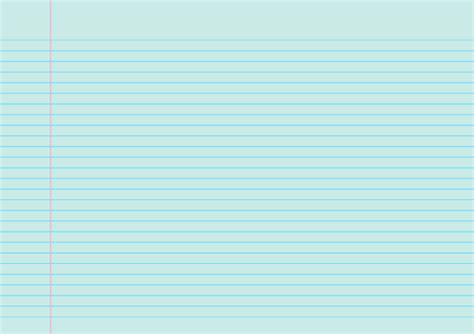 Printable Blue Green Landscape Narrow Ruled Notebook Paper For A Paper