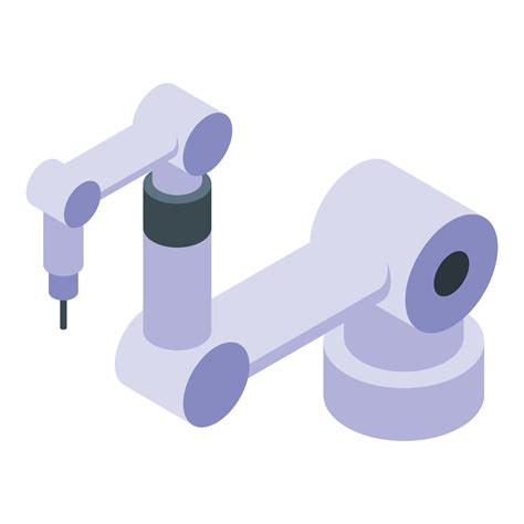 Isometric Industrial Robot Arm Illustration 45412902 Vector Art At Vecteezy