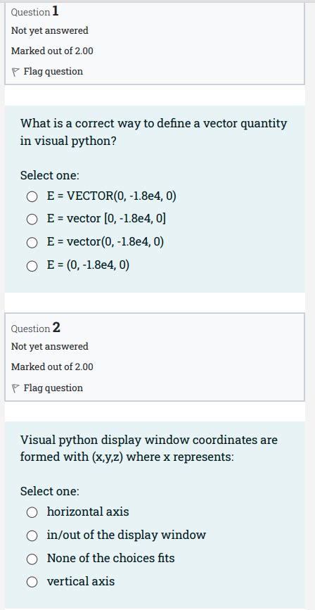 Solved Question Not Yet Answered Marked Out Of Flag Chegg