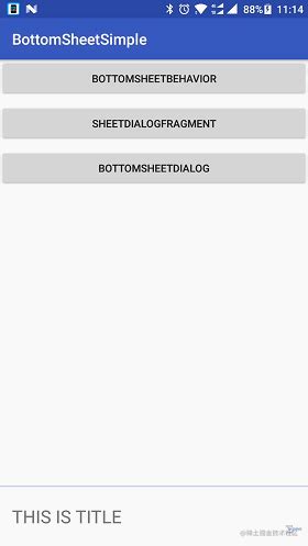 Android Material Design BottomSheetBehavior Moment For Technology