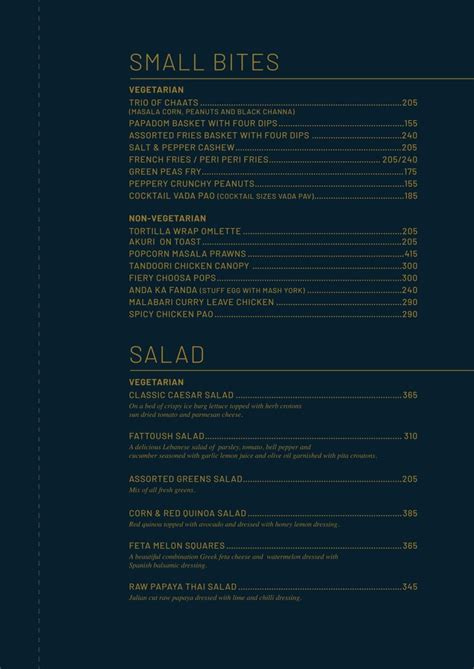 Eleven Eleven Menu Menu For Eleven Eleven Cbd Belapur Navi Mumbai