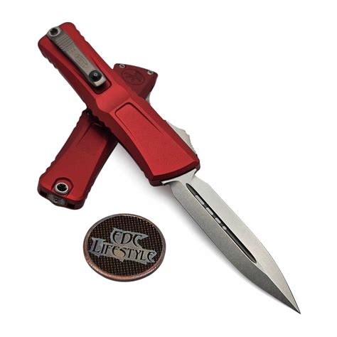 Microtech Combat Troodon Generation Iii 1142 10rd Red Double Edge Stonewash