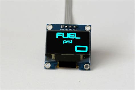 Oled Digital Single Fuel Pressure Gauge With Large Digits Zada Tech