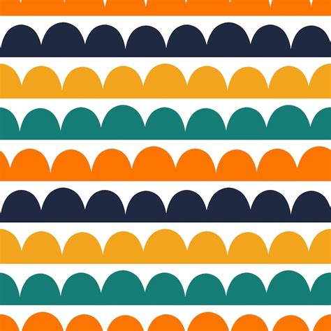 Premium Vector Seamless Pattern With Colorful Abstract Waves