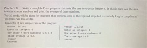 Solved Problem 9 Write A Complete C Program That Asks The