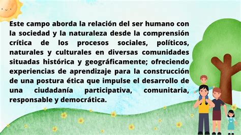 Campo formativo Ética naturaleza y sociedades Material Educativo