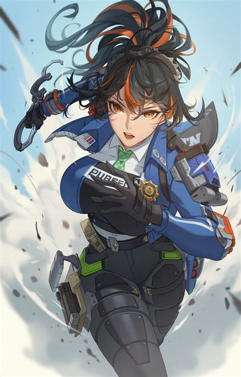 朱鸢冲鸭ゼンゼロ绝区零 插画世界pixiv