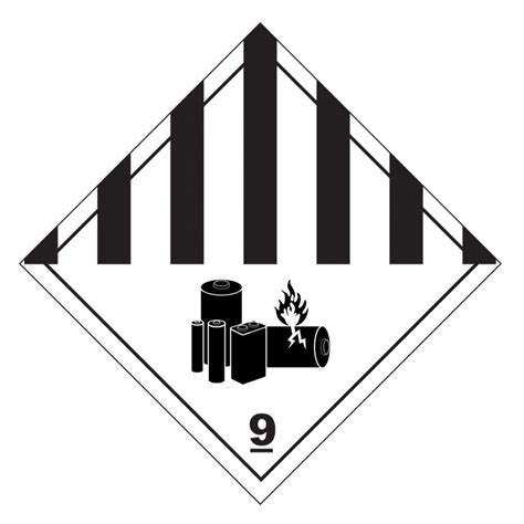 Lowry Manitoba Labels Tdg Hazard Class 9 Lithium Ion Batteries