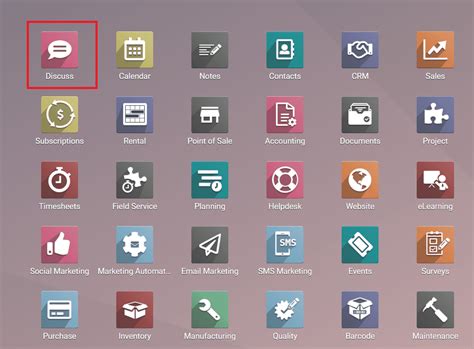 Odoo Discuss Module Odoo V Enterprise Edition Book