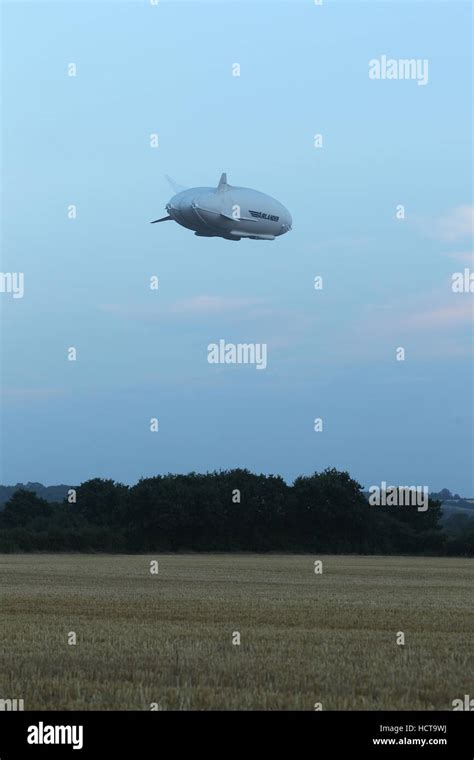 The Airlander The Worlds Largest Aircraft During It S Maiden Flight At Cardington Airfield