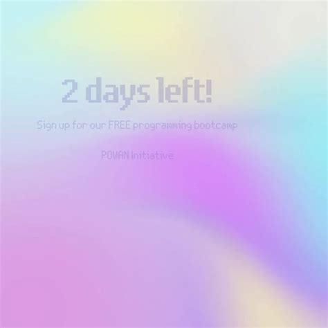 Powan Initiative On Linkedin 2 Days Until Our Free Coding Bootcamp