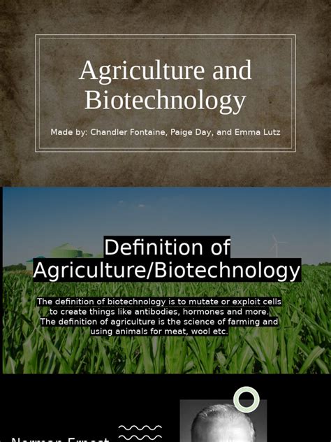 Agriculture And Biotechnology Pdf Biotechnology Agriculture