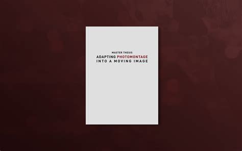 Master Thesis Layout Design On Behance