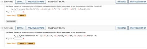 Solved Use Bayes Theorem Or A Tree Diagram To Calc