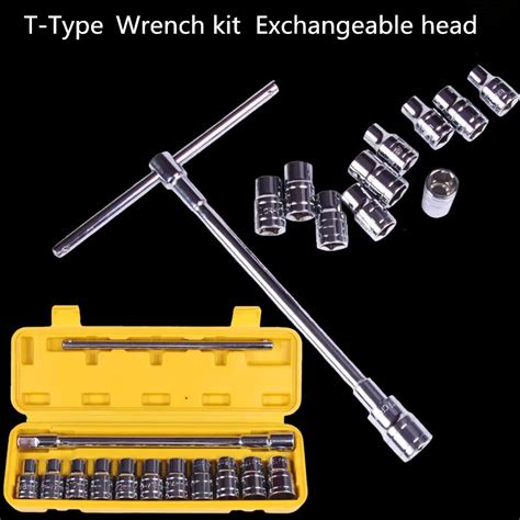 13 Pcs Set 1 2 Universal Type Socket Wrench Combined Tool Multi