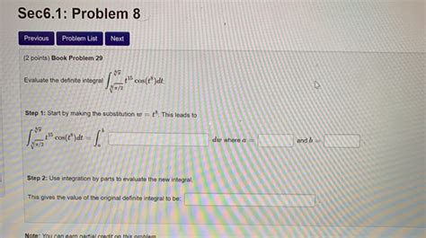 Solved Sec61 Problem 8 Previous Problem List Next 2