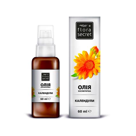 Косметическое масло календулы Flora Secret 60 мл (4930174890742 ...