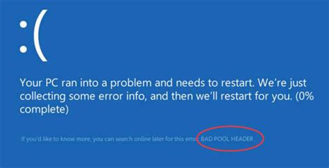 Get To Understand Bad Pool Header On Windows And Then Fix It
