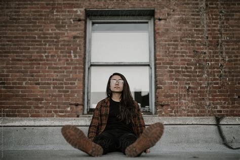 Woman Alone In Downtown Long Beach By Stocksy Contributor Itla