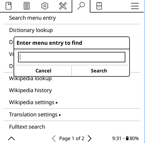 Fr Search Menu Entry · Issue 9800 · Koreaderkoreader · Github