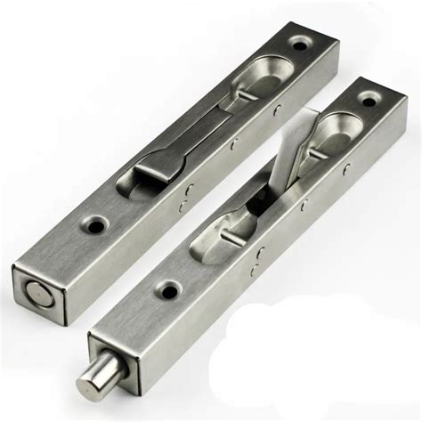 Stainless Steel Spring Door Bolt Sliding Bolt Lock Fire Door Latch Dark