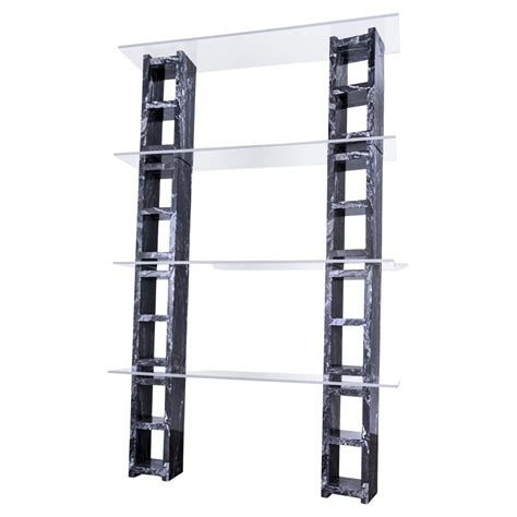 1 Tier Cinder Block Bookshelf Black For Sale At 1stdibs Cinder Block