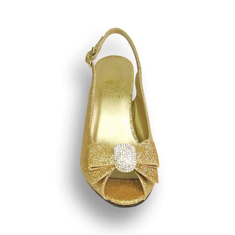 Floral Emely Womens Wide Width Evening Dress Shoes For Wedding Prom