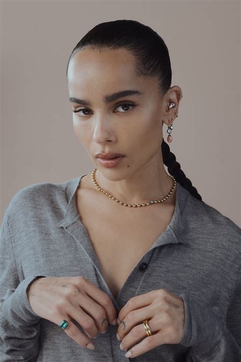 I Feel Naked Without Them Zo Kravitz On The Jewellery She Cant Live Without British Vogue
