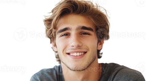 Young Man Smiles Warmly Showcasing A Friendly And Inviting Demeanor